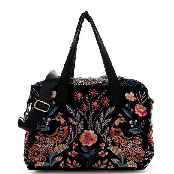 Johnny Was | Bags | New Johnny Was Shuri Cotton Velvet Duffle Bag In ...